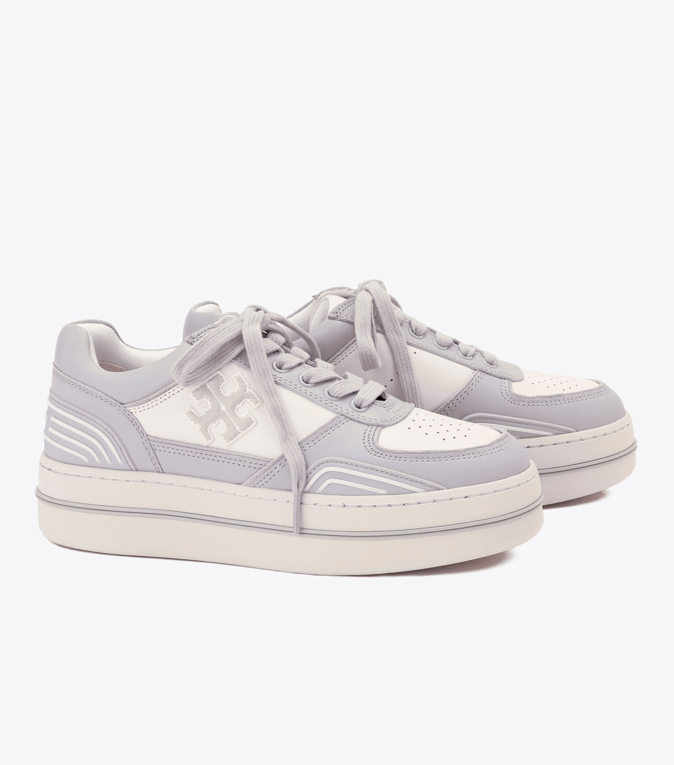 Tênis Clover Court Platform Purity / Silver / Light F - Tory